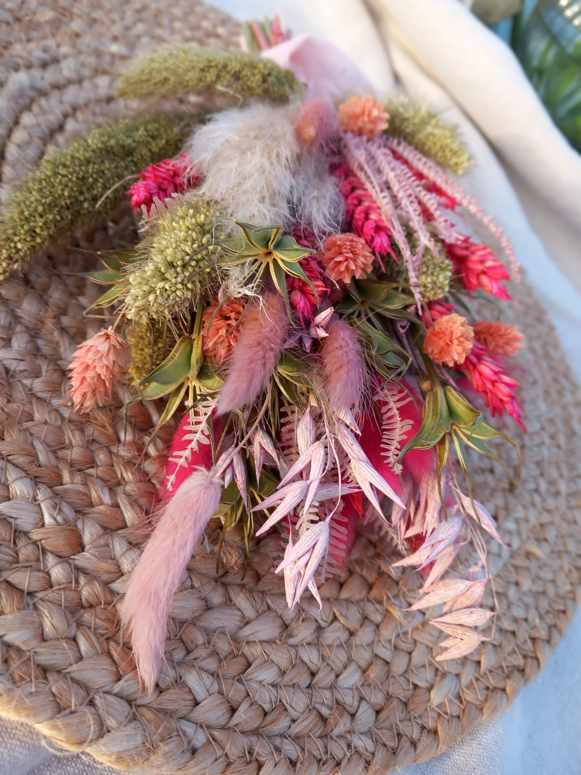 Dried Flower Posy Bouquet - Heron & Haven